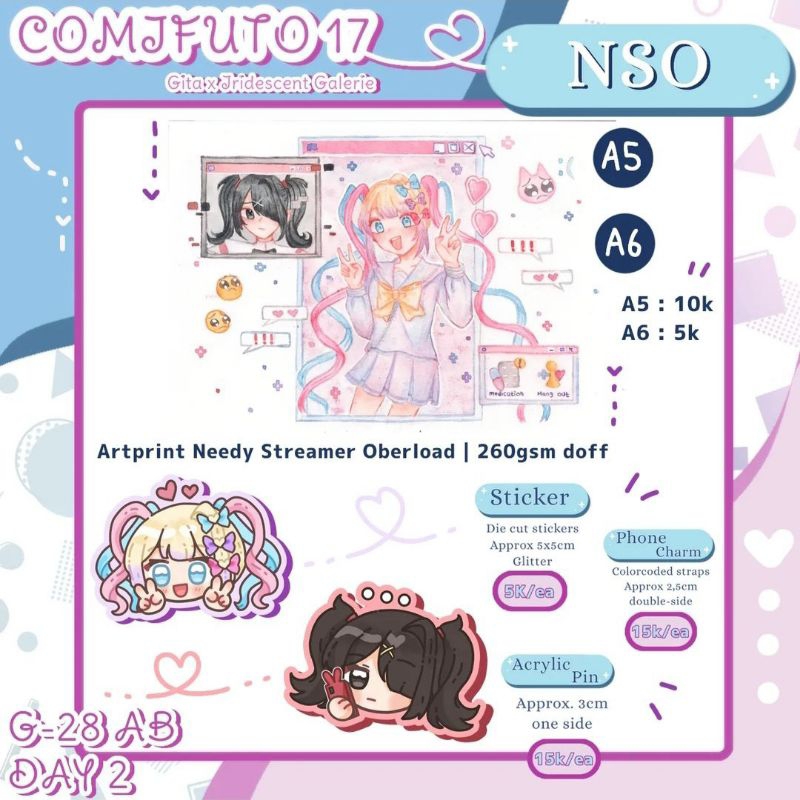 Jual Needy streamer overload NSO - Acrylic Pin Stickers Phonecharm | Shopee Indonesia