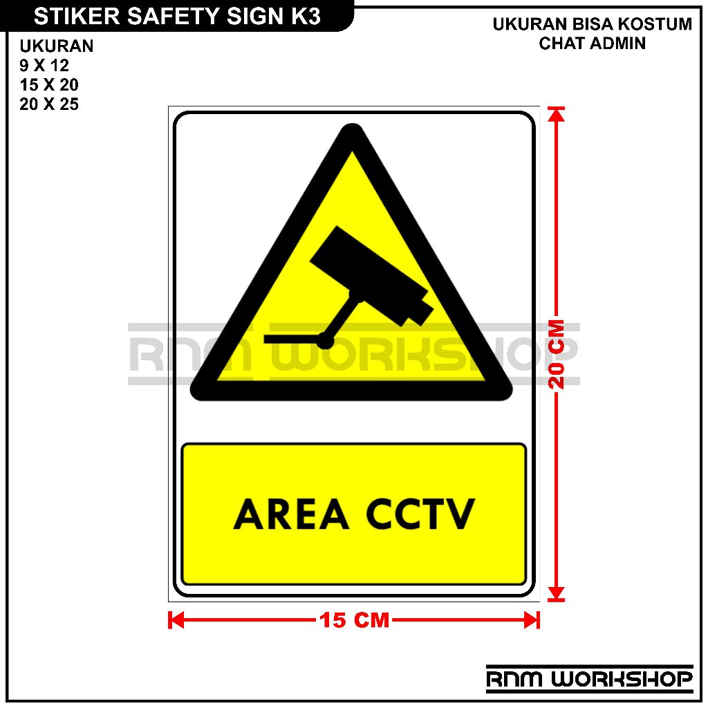 Jual STIKER SAFETY SIGN RAMBU K3 AREA CCTV | Shopee Indonesia Jual STIKER SAFETY SIGN RAMBU K3 AREA CCTV | Shopee Indonesia