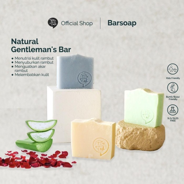 Jual BioTalk Sabun Shampoo Natural Herbal | Gentleman's Bar Shampoo ...
