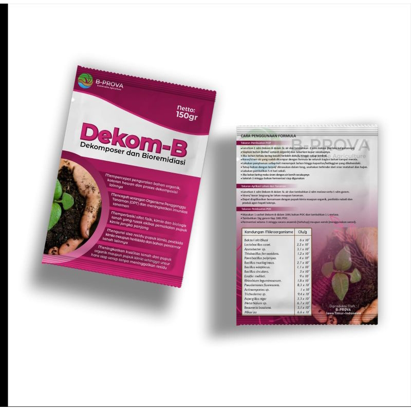 Jual [B-PROVA] Pupuk Hayati Dekom-B Powder (Dekomposer dan Bioremidiasi ...