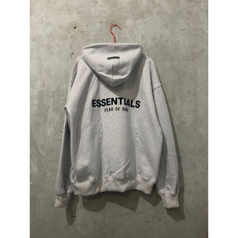 Jual HOODIE ESSENTIALS ORIGINAL GREY | Shopee Indonesia