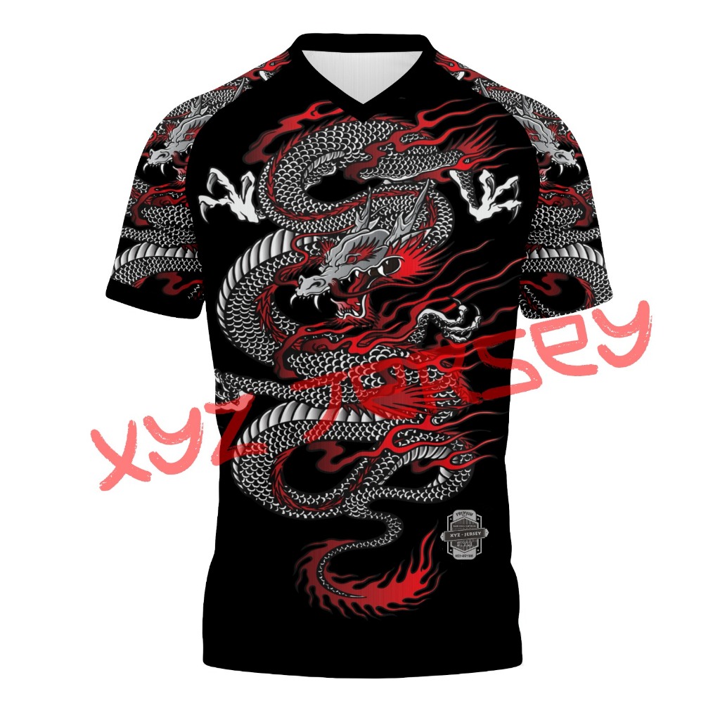 Jual Xyz Jersey I Baju Batik Naga I Kaos Shio Naga Tahun 2024 I Kaos ...