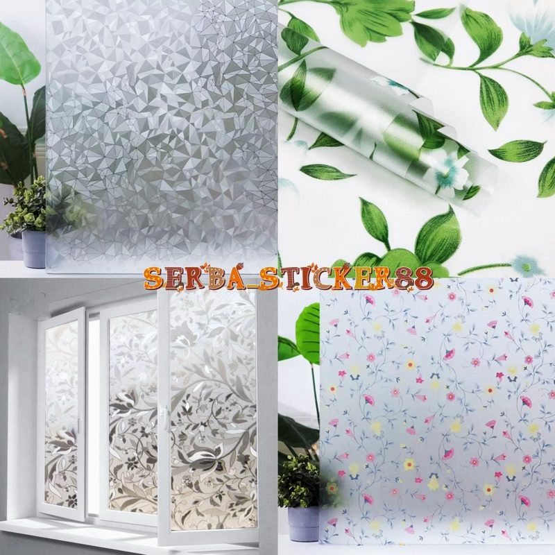 Jual Sticker Kaca Jendela Stiker Kaca Bermotif L122Cm x P25cm | Shopee ...