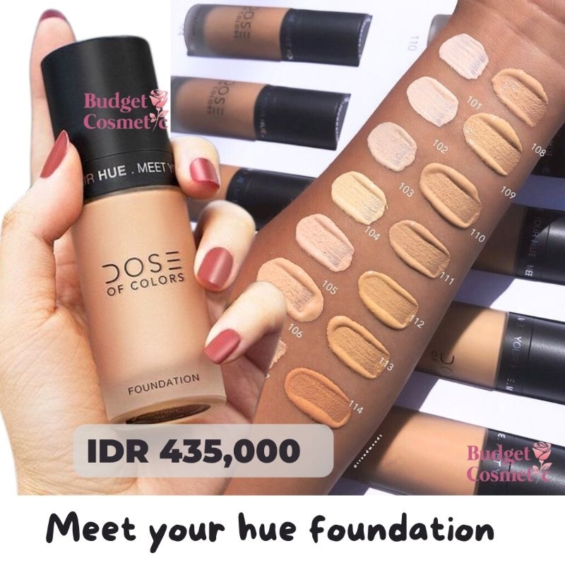 Jual foundation DOSE OF COLORS MEET YOUR HUE FULL COVERAGE LONG WEAR ...