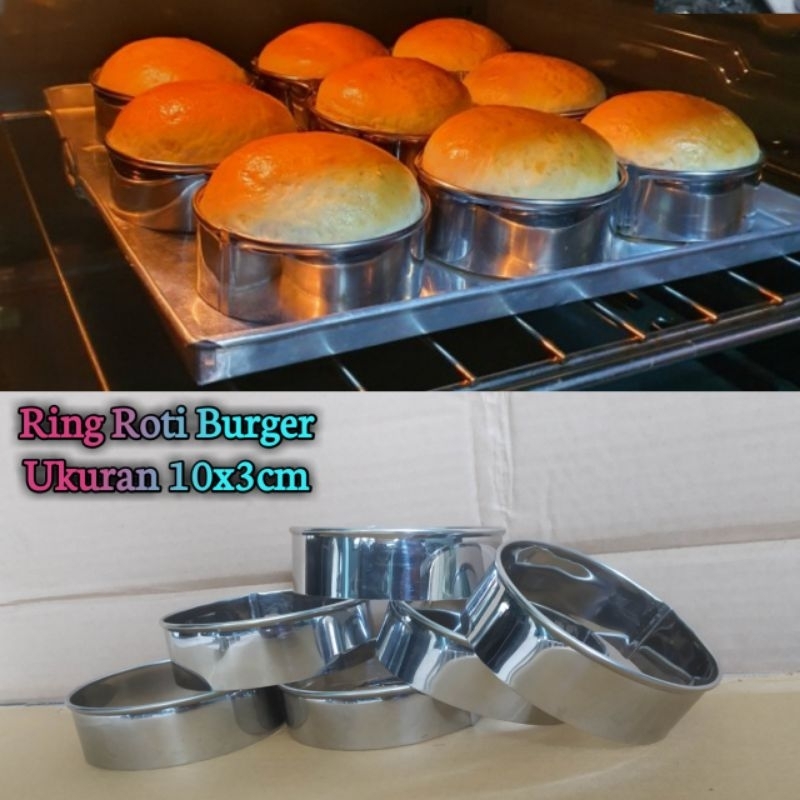 Jual Ring Bulat Cromboloni / Cetakan Kue Roti Bulat / Ring Burger ...