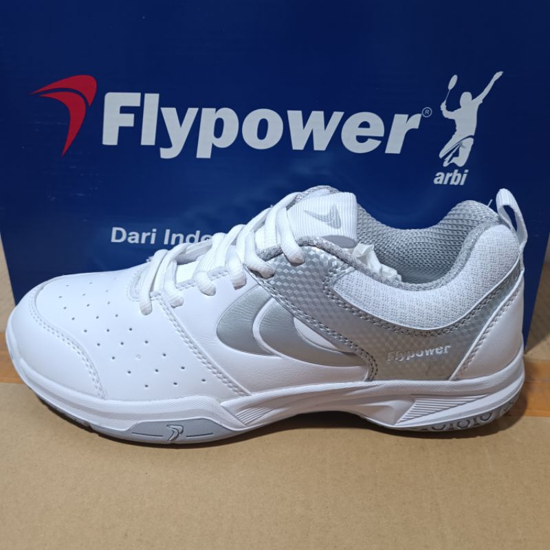 Jual sepatu flypower PAWON 7 white silver | Shopee Indonesia