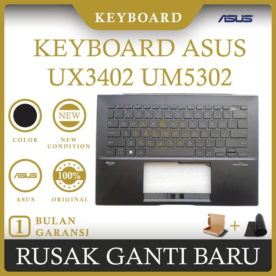 Jual KEYBOARD LAPTOP ASUS Zenbook 14 OLED UX3402 UM3502 ORIGINAL ...