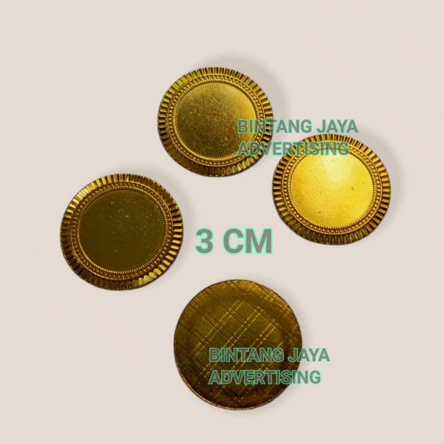 Jual PIN BULAT GERIGI KUNINGAN POLOS POLOSAN TANPA PENITI 3 CM | Shopee ...