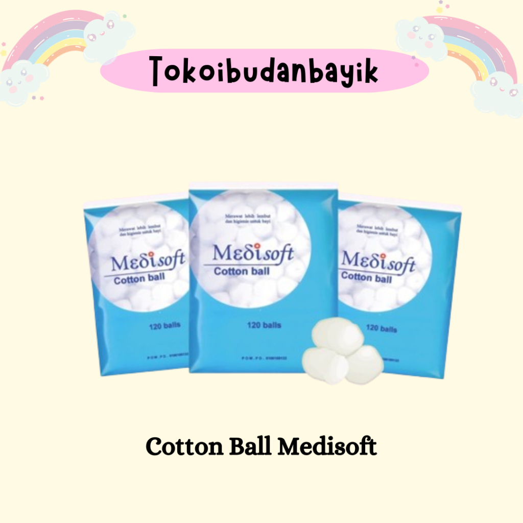 Jual Cotton Ball Medisoft isi 120 | Shopee Indonesia