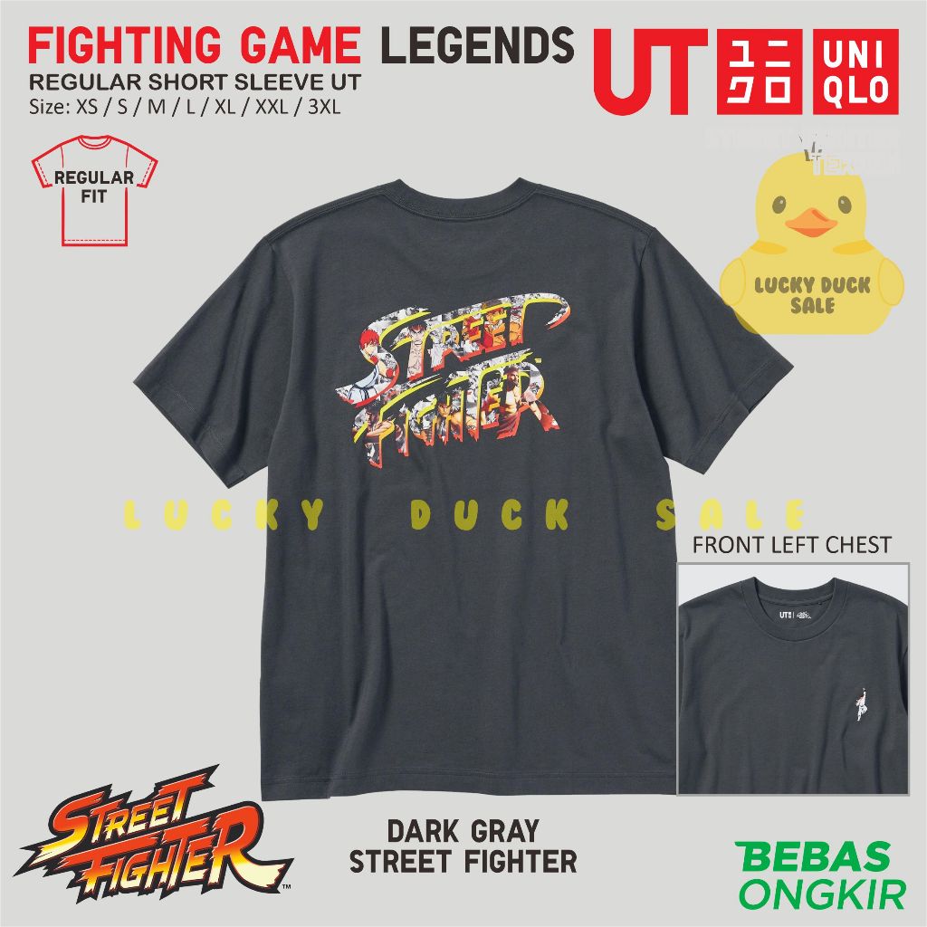 Jual Street Fighter Fighting Game Legends UT Shirt Tekken Arcade UNIQLO ...