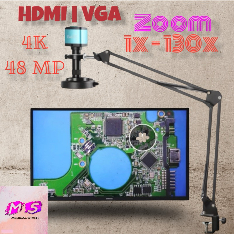 Jual HDMI VGA INDUSTRIAL DIGITAL 48MP 4K| zoom 1x-130x| kamera ...