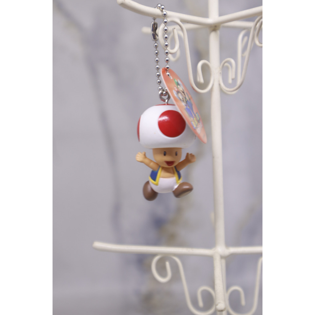 Jual Super Mario bros Mini Figure Keychain Nintendo Ball Chain toad ...
