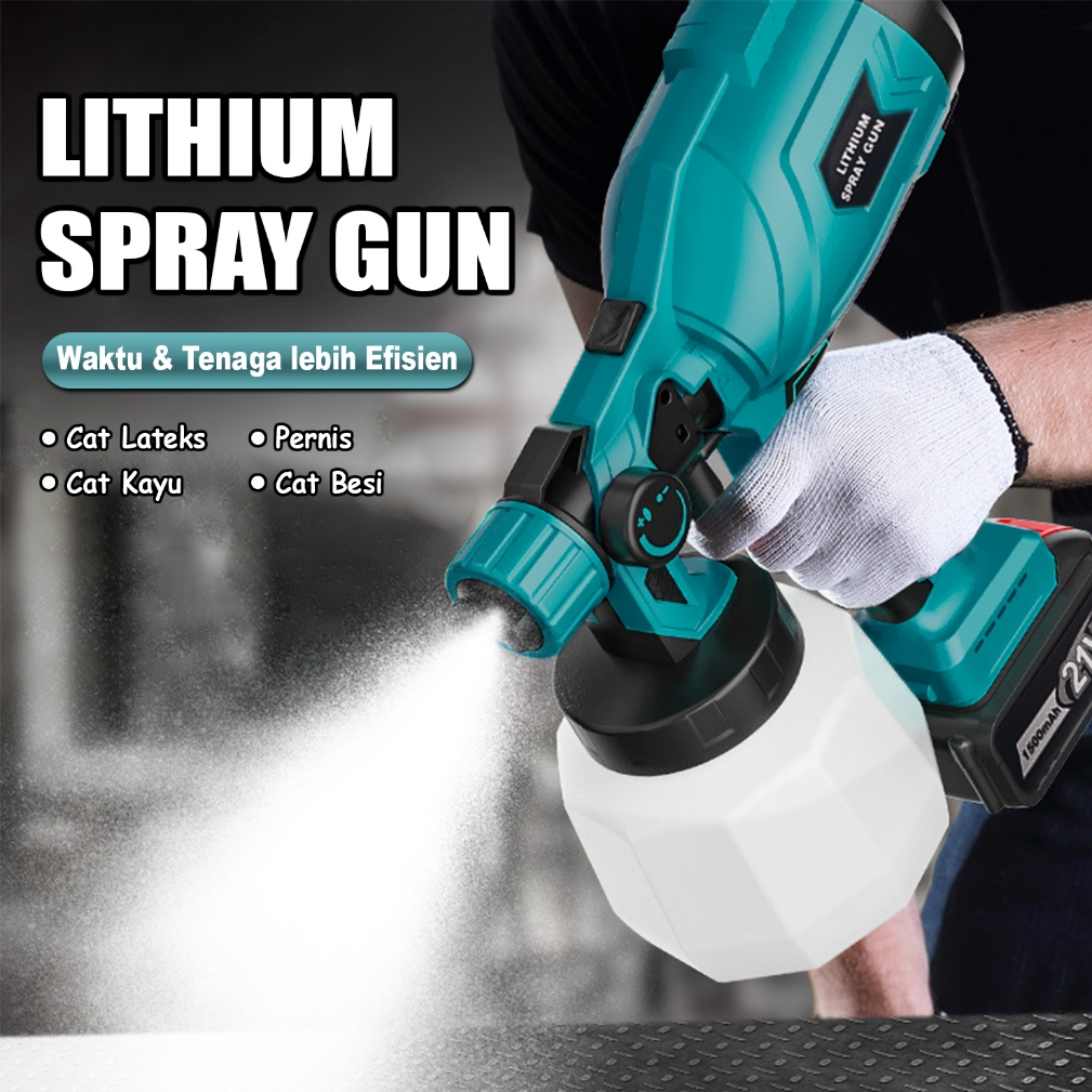 Jual Mesin Semprot Cat Portable Kapasitas Baterai 1500mAh - ELECTRIC ...