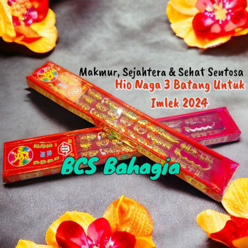 Jual Hio Naga Untuk Imlek Sincia Tahun Baru Chinese 42 Cm isi 3 Batang ...