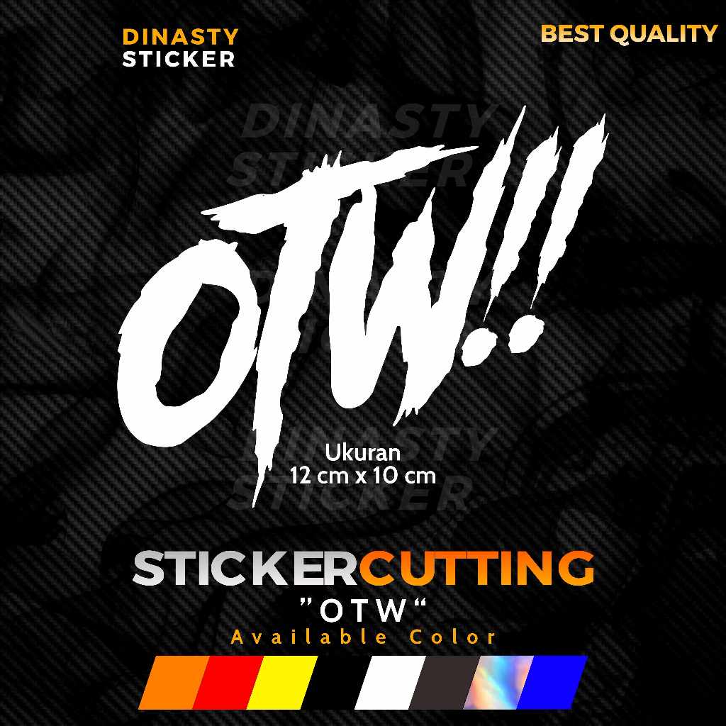 Jual STICKER STIKER CUTTING OTW ON THE WAY VIRAL | Shopee Indonesia