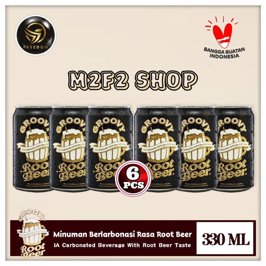 Jual Root Beer Groovy Original Can | Kaleng - 330 ml (Kemasan 6 Pcs ...