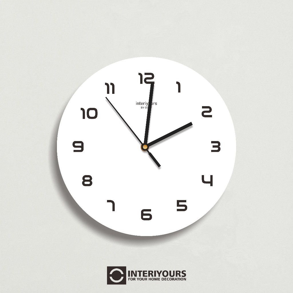 Jual Jam Dinding Bulat Aesthetic Polos Tanpa Kaca Diameter 29cm ...