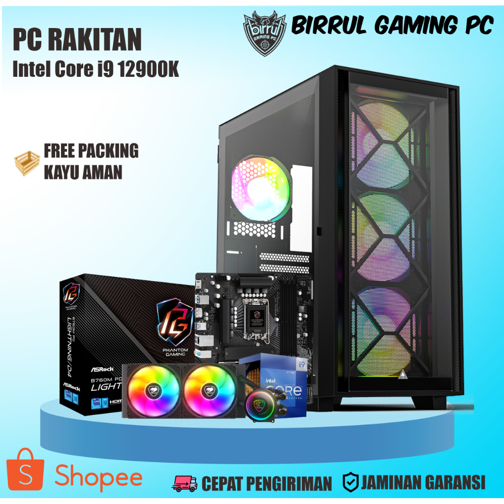 Jual PC GAMING I9 12900K I 16GB I 256GB I 1TB I RTX 4080 16GB | Shopee ...