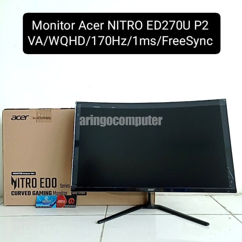 Jual Monitor Acer NITRO ED270U P2 VA/WQHD/170Hz/1ms/FreeSync | Shopee ...