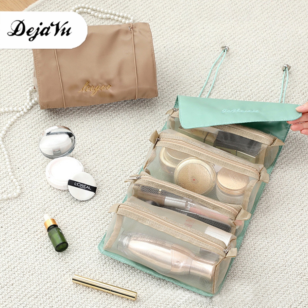 Jual Dejavu Tas Makeup Lipat Dengan 4 Pouch Tas Kosmetik Organizer ...