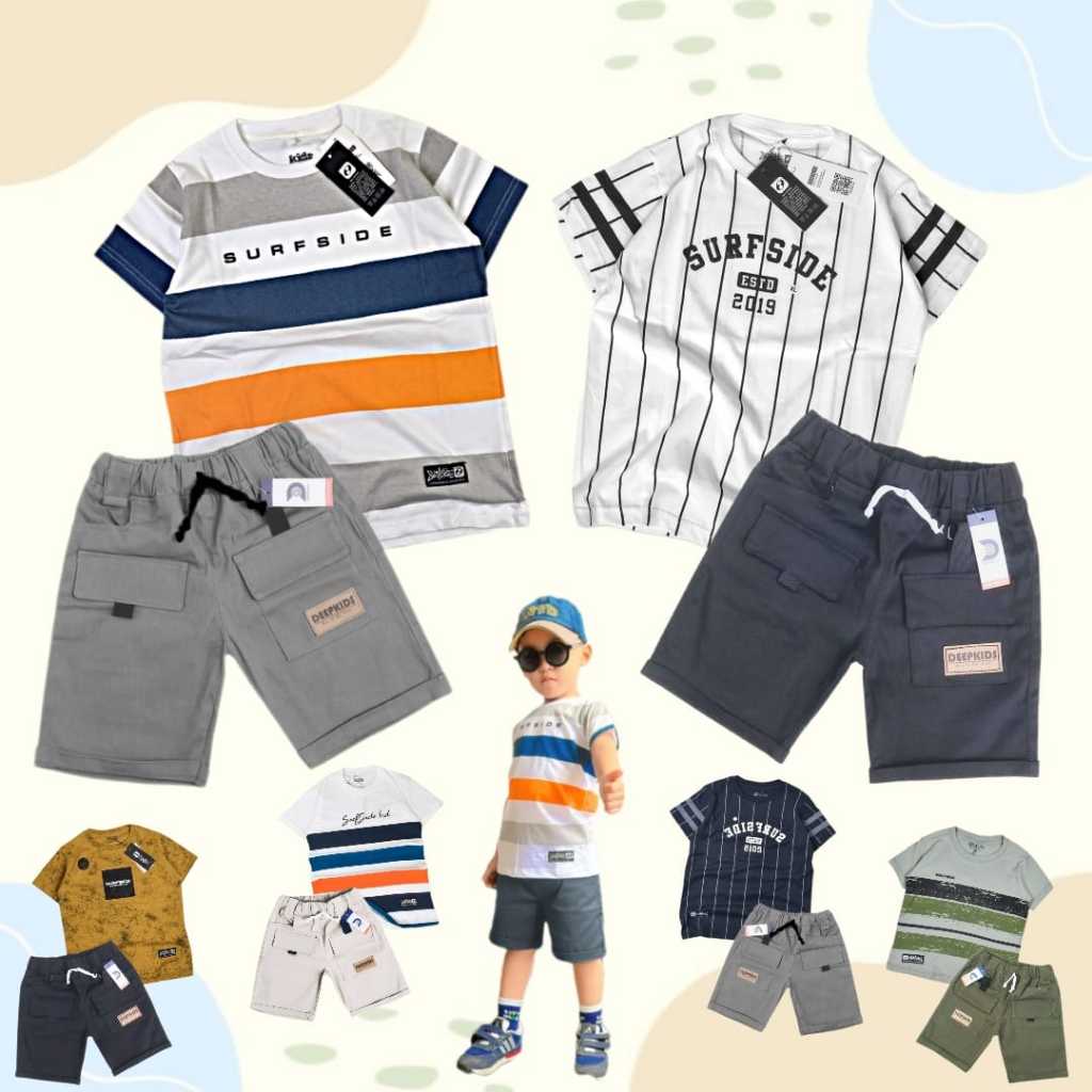 Jual Setelan Anak Laki Laki Distro Usia 1-12 Tahun Bahan Cotton 30S & Chinos Premium Fullprint ...