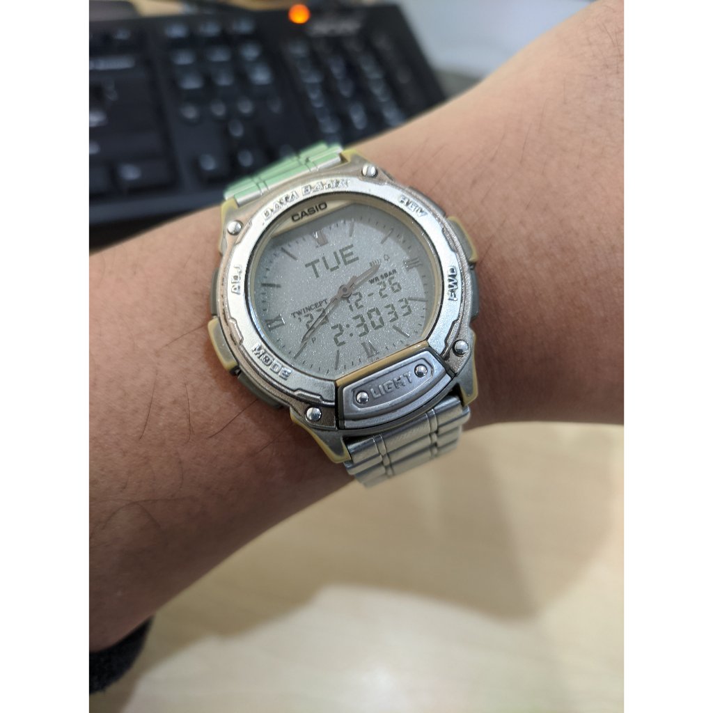 Jual Casio ABX-63 Twincept Databank Vintage Rare Anadigi Quartz Second ...