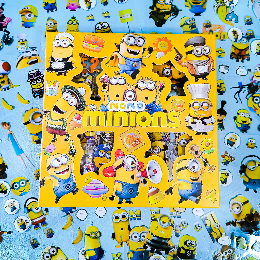 Jual sticker nono momo cici stiker nono minion,digimon,doraemon,pororo ...