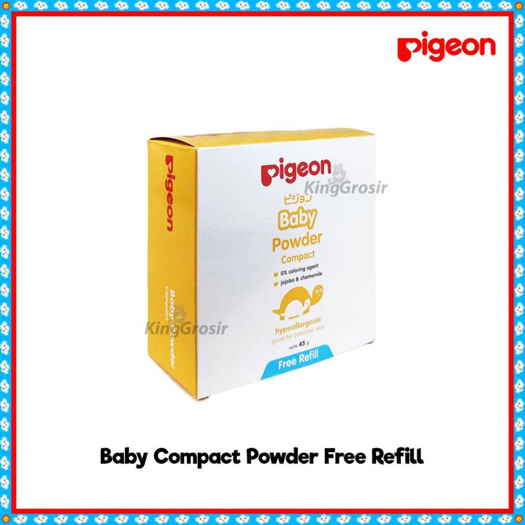 Jual PIgeon Baby Compact Powder Free Refill / Pigeon Bedak Bayi ...