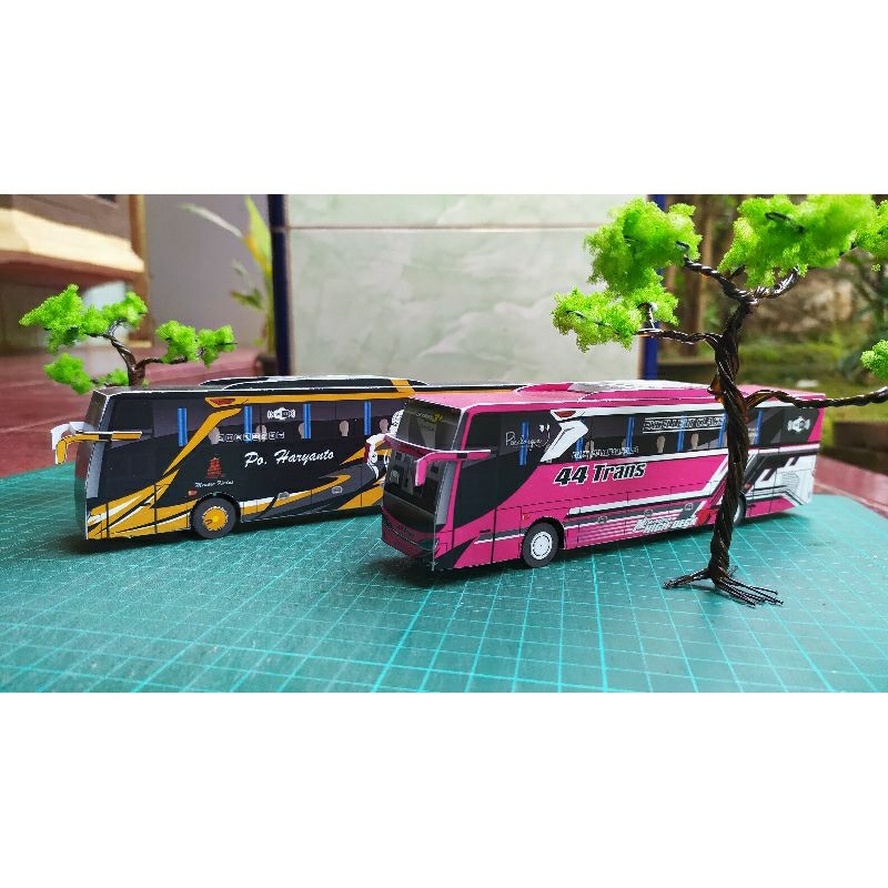 Jual papercraft bus DIY, 44 TRANS (jetbus 3 pink) | Shopee Indonesia