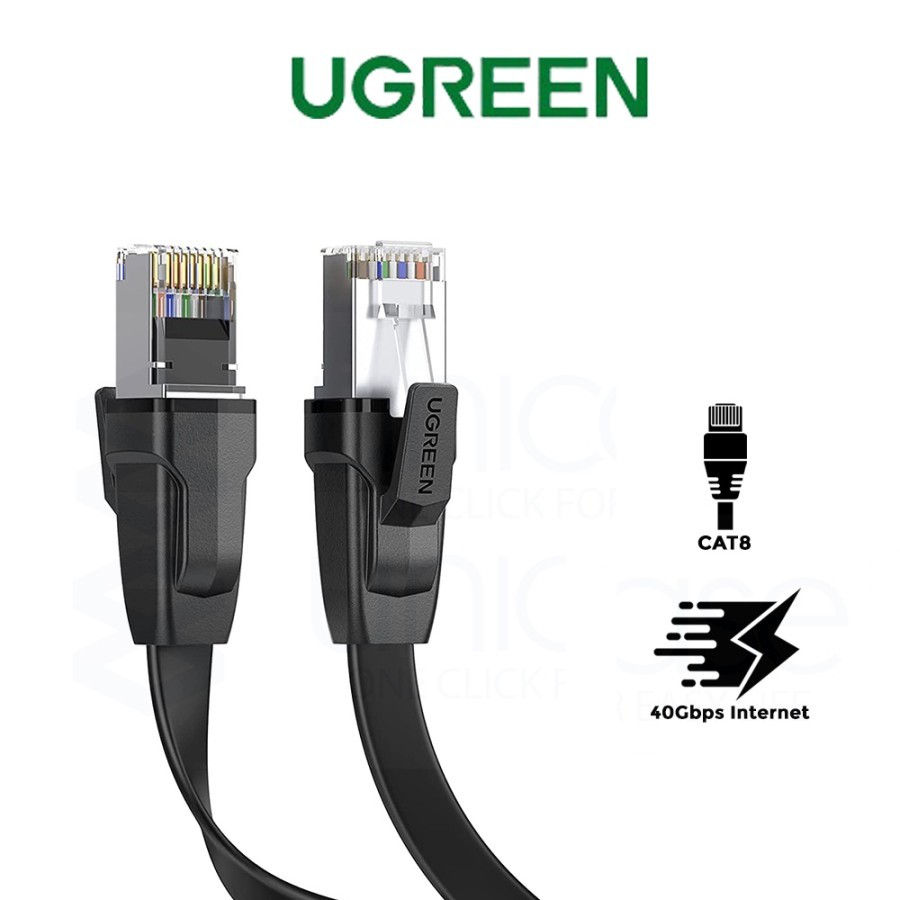 Jual Kabel LAN RJ45 CAT8 Ugreen 1m Fast Ethernet Gigabit 40Gbps Cable ...