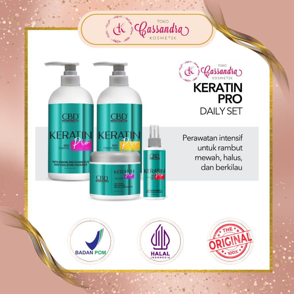 Jual CBD PROFESIONAL KERATIN PRO DAILY TREATMENT | Shopee Indonesia