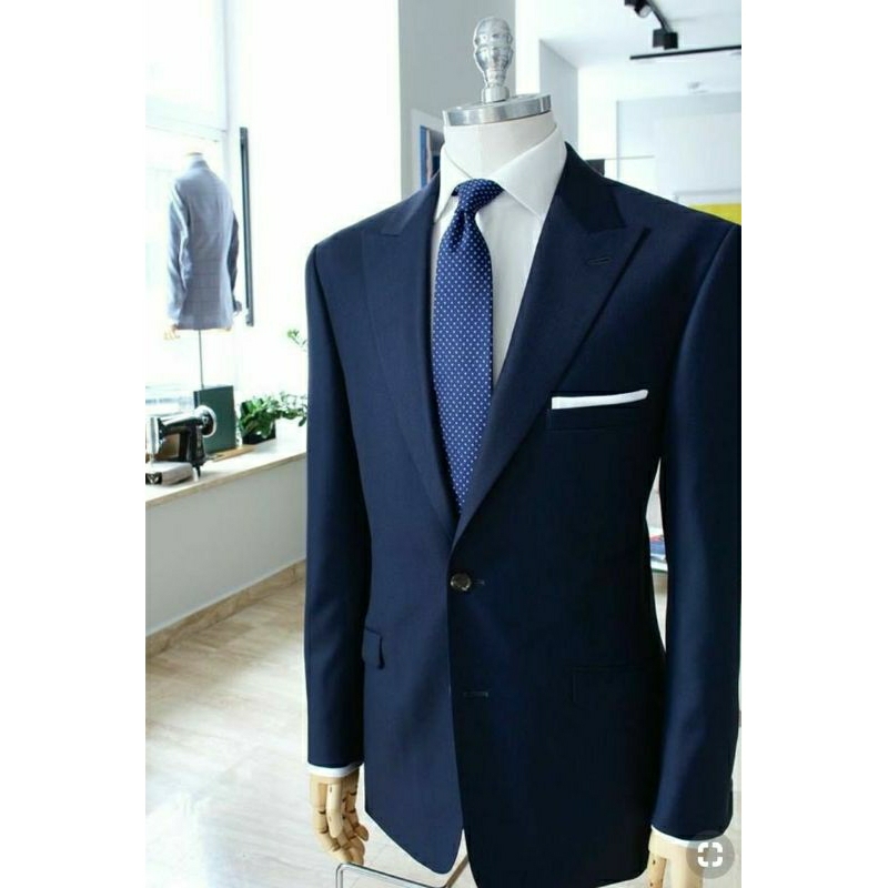 Jual Jas Formal semi WOOL Blazer Kantor Pria Jas Wedding Jas Pengantin ...
