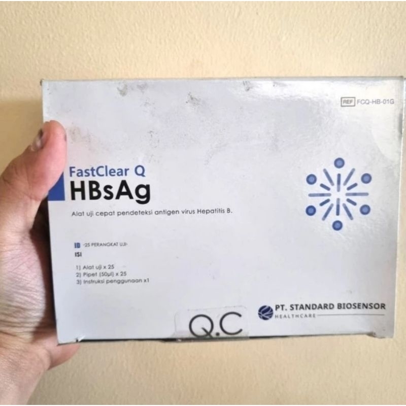 Jual SD Biosensor HbsAg Fastclear isi 25 Pcs Alat Test Hepatitis ...