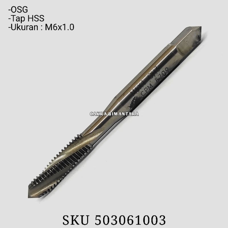 Jual Tap bekas OSG M6x1 pembuat mur M6x1.0 untuk baut M6 standar kunci 10 | Shopee Indonesia