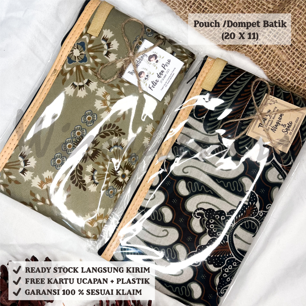 Jual Souvenir Pernikahan Dompet batik Khas Jogja Ukuran (20 x 11) Part 7 Souvenir pouch batik ...