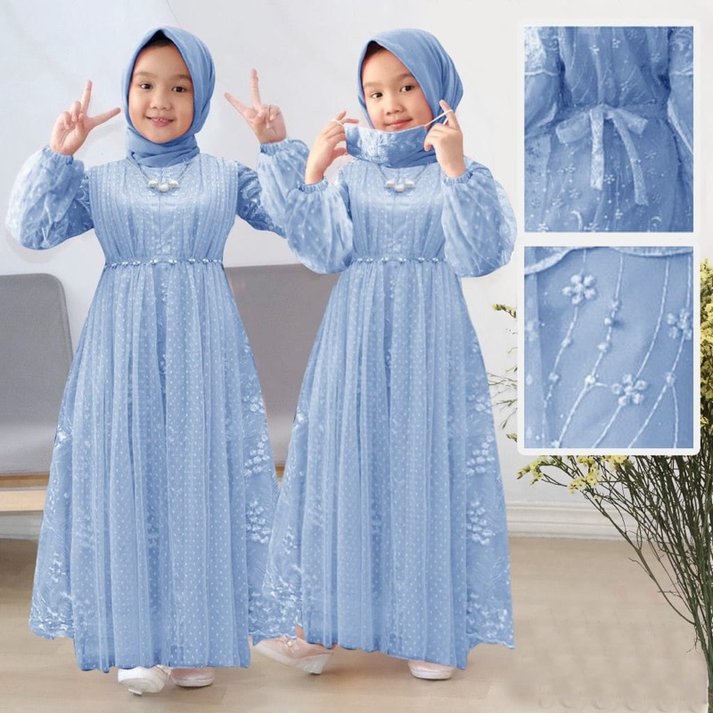 Jual KID JAHWARA GAMIS MUSLIM ANAK PEREMPUAN 3-14TH GAMIS PESTA ANAK ...