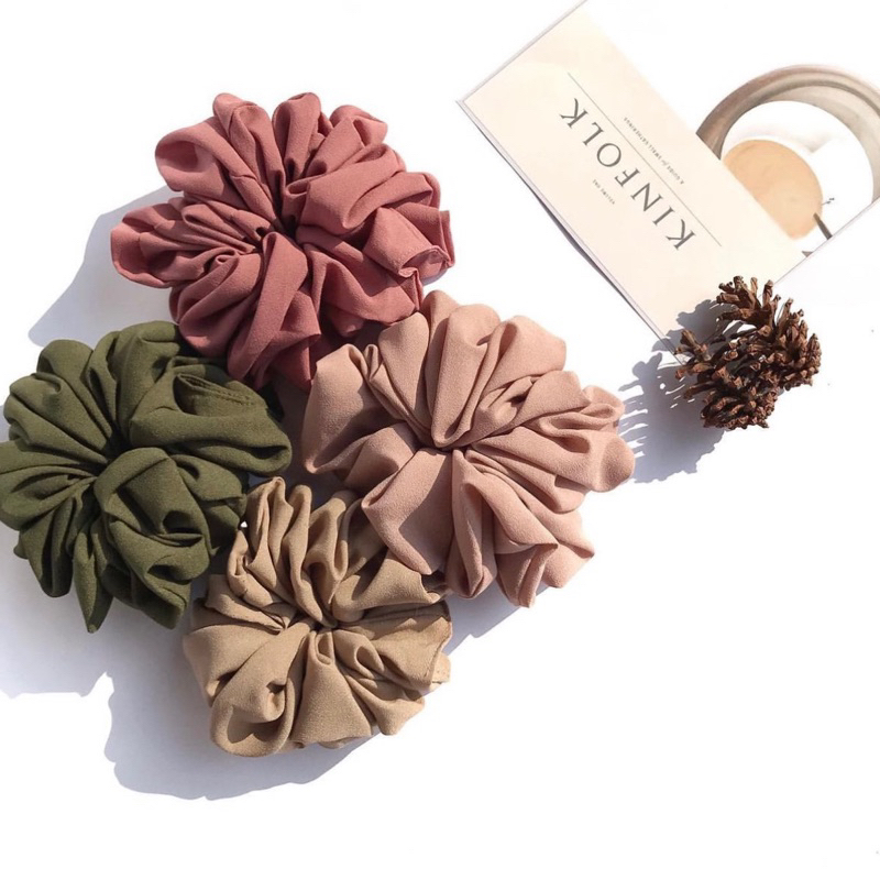 Jual 𝐁𝐘 𝐀𝐃𝐈𝐍𝐃𝐀 SCRUNCHIE HIJAB IKAT RAMBUT / KUNCIR CEPOL VOLUME ...