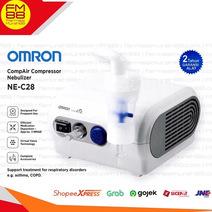 Jual Harga Promo Omron NEC28 Compressor Nebulizer Alat Uap | Shopee ...