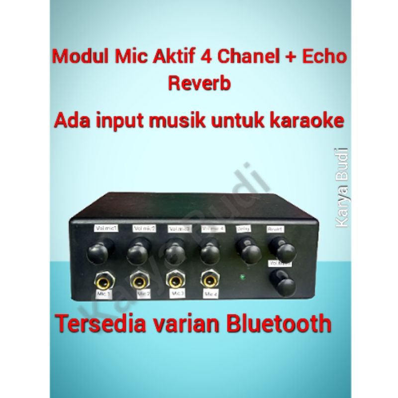 Jual Modul Mic Echo 4 Chanel+input musik Karaoke | Shopee Indonesia
