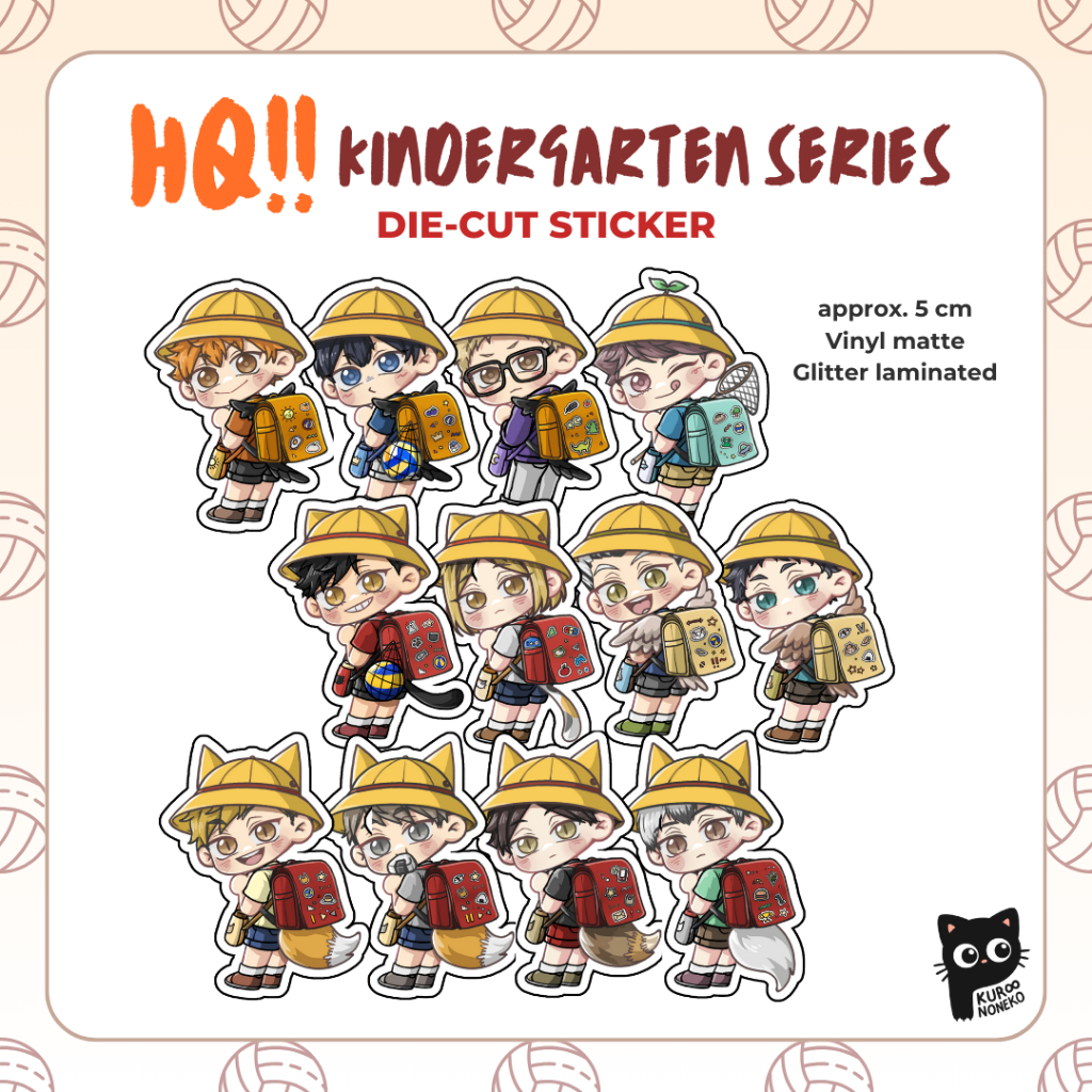 Jual [kuroononeko] Sticker Haikyuu Kindergarten Series Hinata Shoyo ...