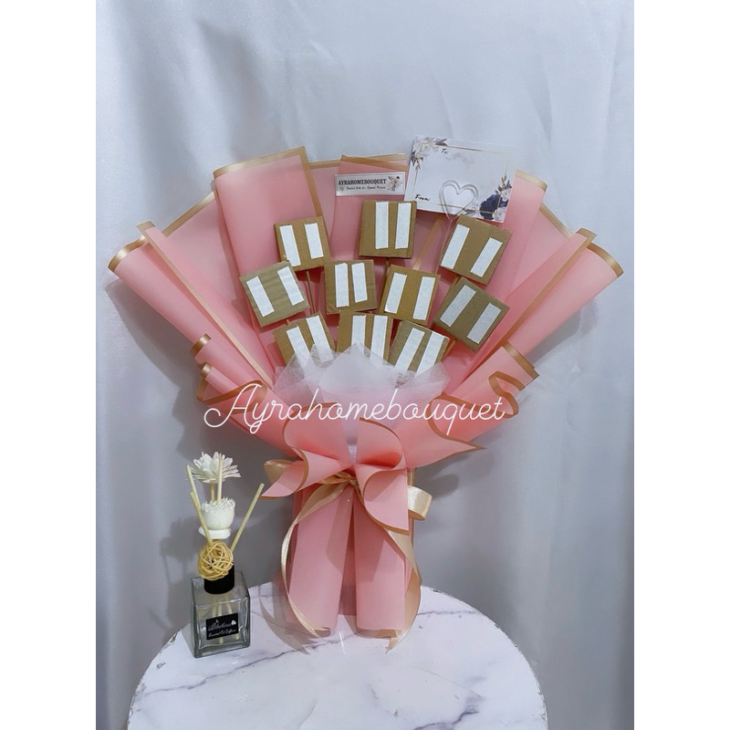 Jual [KOPI] Ready Kerangka Bouquet Bucket Buket Bunga Kopi Foto Snack ...