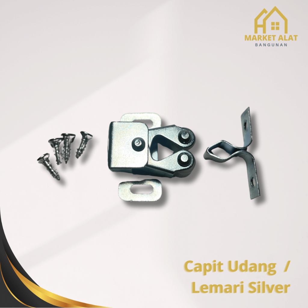 Jual Capit Udang Silver MURAH BAGUS / Jepit Kepiting / Ganjalan Pintu ...