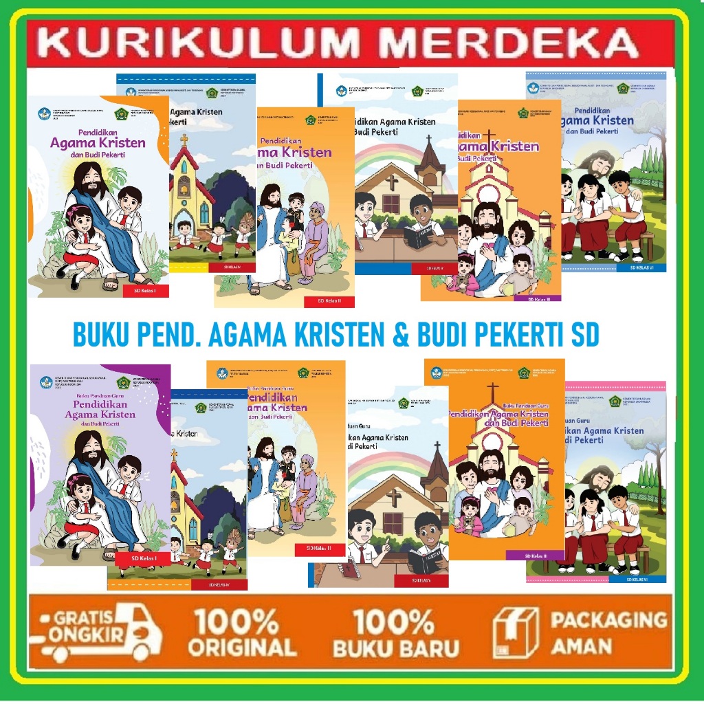 Jual Buku Pendidikan Agama Kristen dan Budi Pekerti Kelas 1, 2, 3, 4, 5, 6 SD Kurikulum Merdeka ...