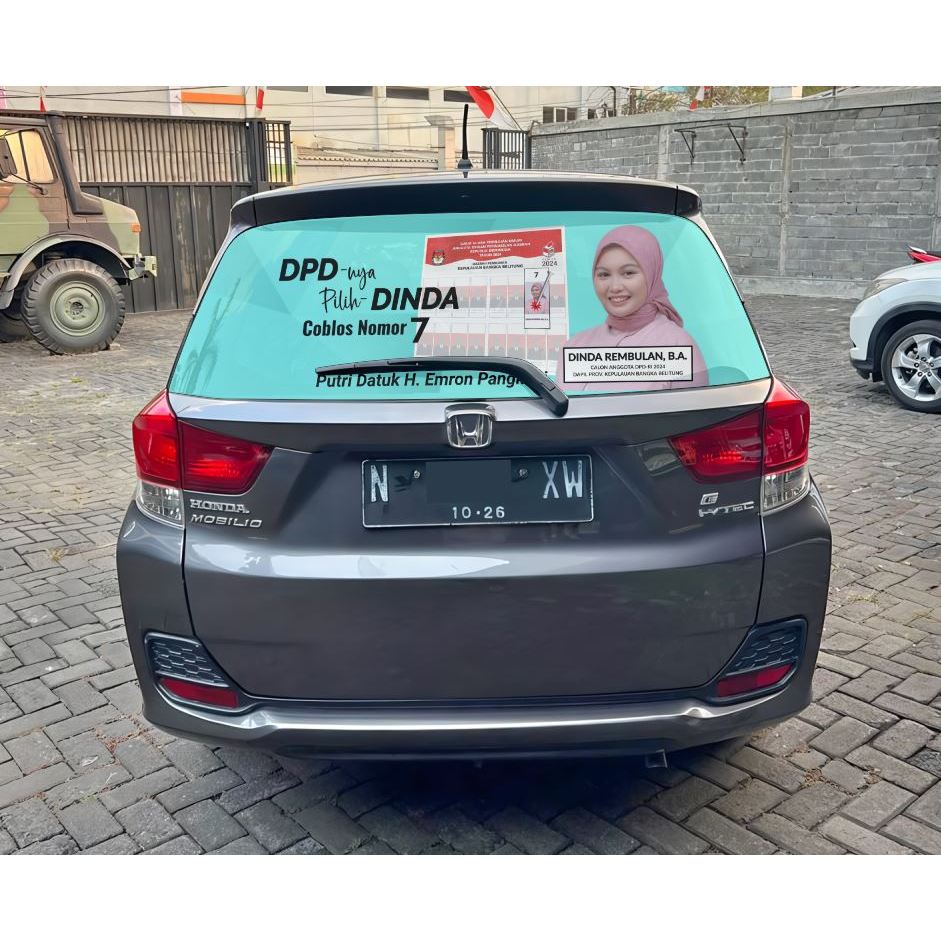 Jual Stiker One Way / Oneway Vision Honda Mobilio - Stiker tembus ...