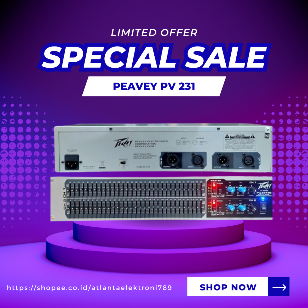 Jual EQUALIZER PEAVEY PV 231 / PV231 / PV-231 31 CHANNEL EQ DUAL BAND RESMI PEAVEY | Shopee ...