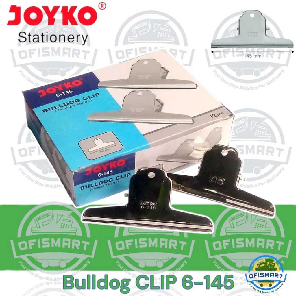 Jual Joyko Bulldog Clip 6-145 Penjepit Kain Kertas | @1PCs | Shopee ...