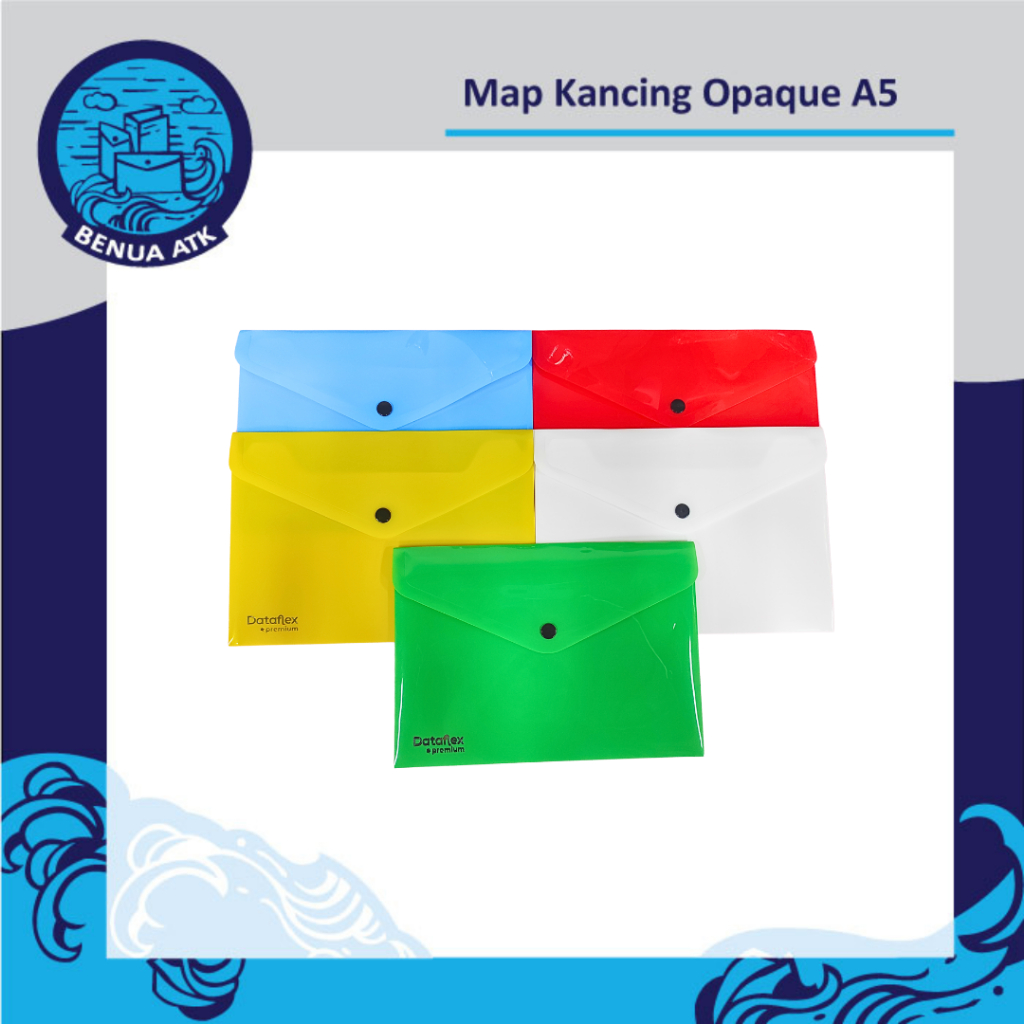 Jual Map Plastik Kancing A5 Kecil Opaque / Document Bag A5 Kecil ...