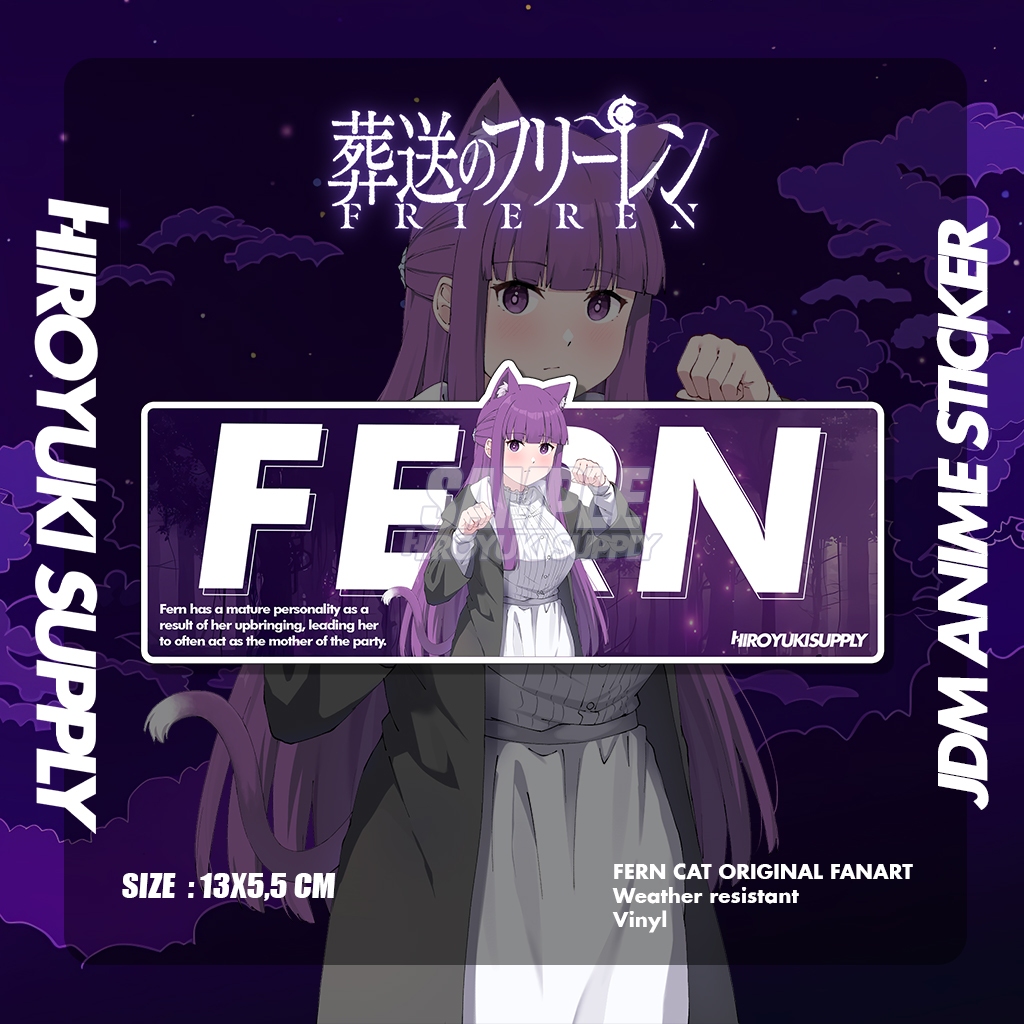 Jual Sticker Fern Frieren Slap Sticker JDM Anime | Shopee Indonesia