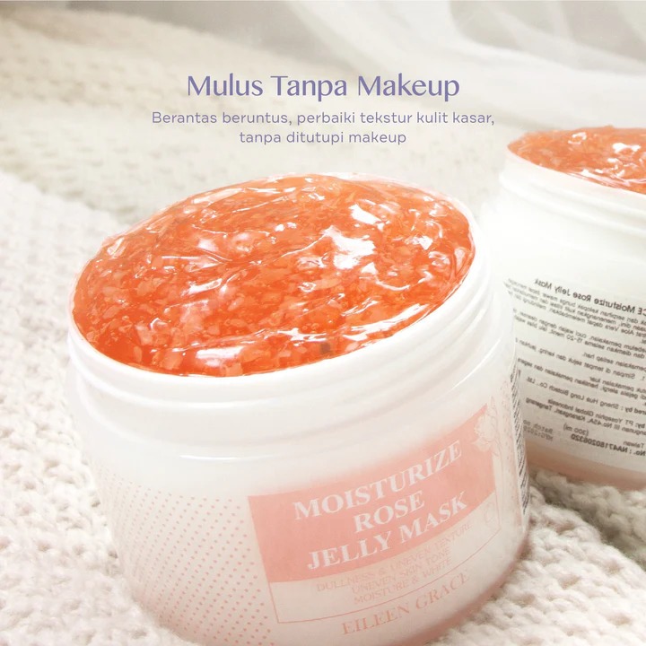Jual GLAM - EILEEN GRACE Moisturize Rose Jelly Mask 300ml - Masker Gel ...