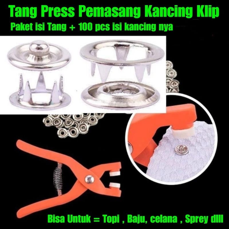 Jual Tang press pemasang kancing tang pengencang kancing alat pemasang ...